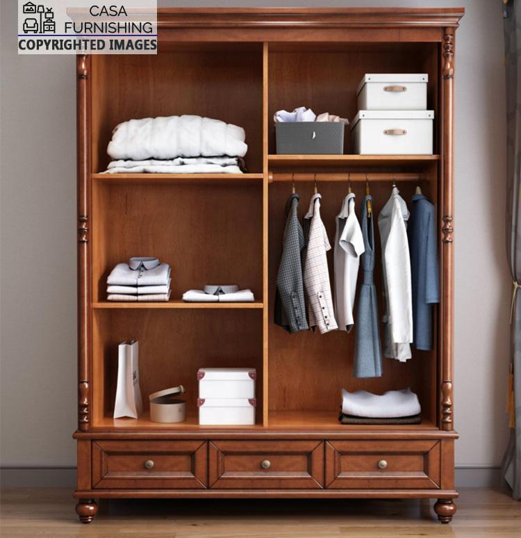 Bedroom Wardrobe | Cloth Cupboard | Sheesham Wood | Casa Furnishing