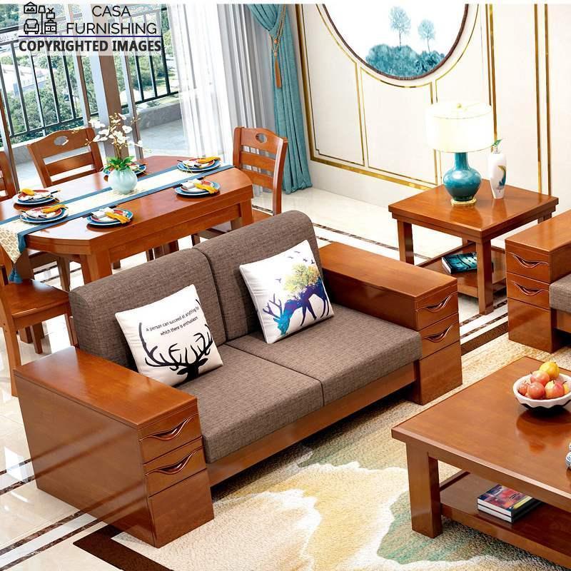 Wooden Sofa Set Design Indian Style Online | Casa Furnishing