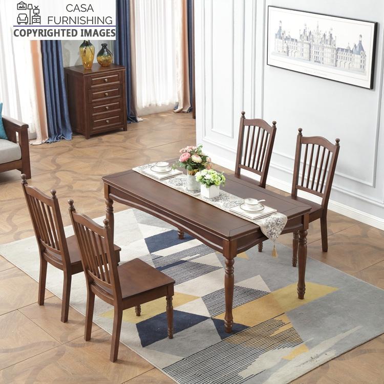 Wooden Dining Table Set in Indian Style | Casa Furnishing