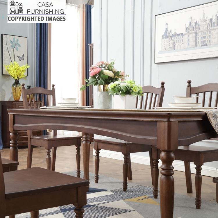 Wooden Dining Table Set in Indian Style | Casa Furnishing