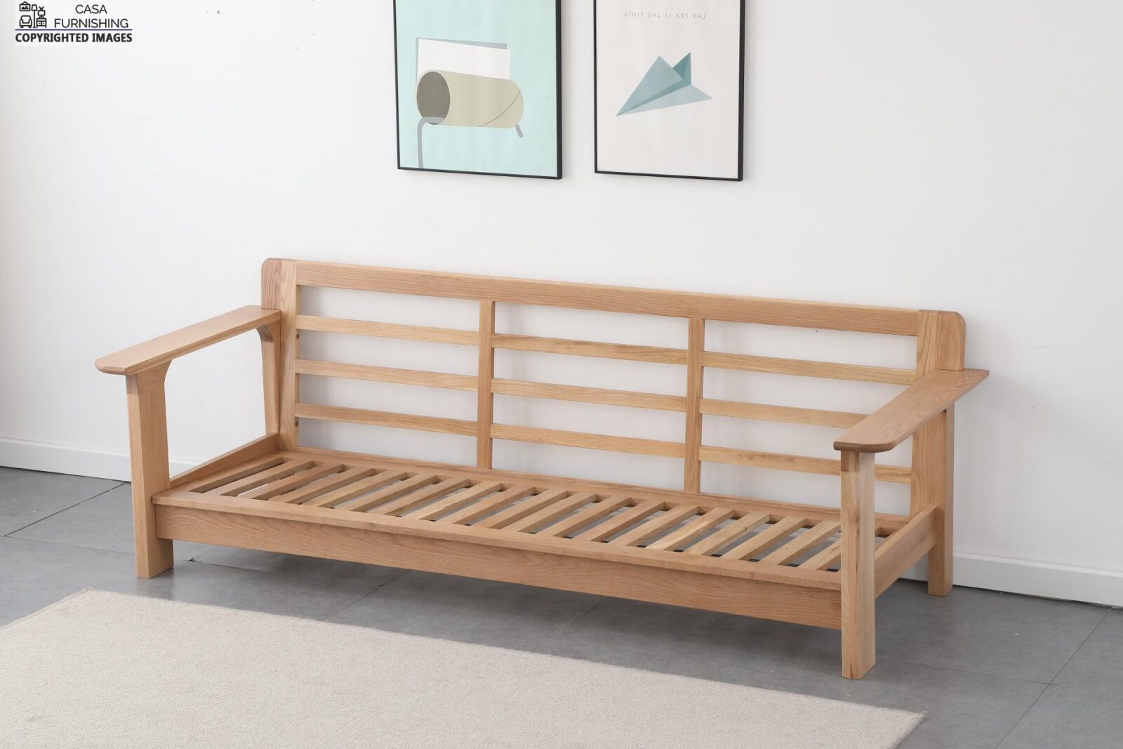 Simple Wooden Sofa Design | Wooden Sofa Set | Casa Furnishing