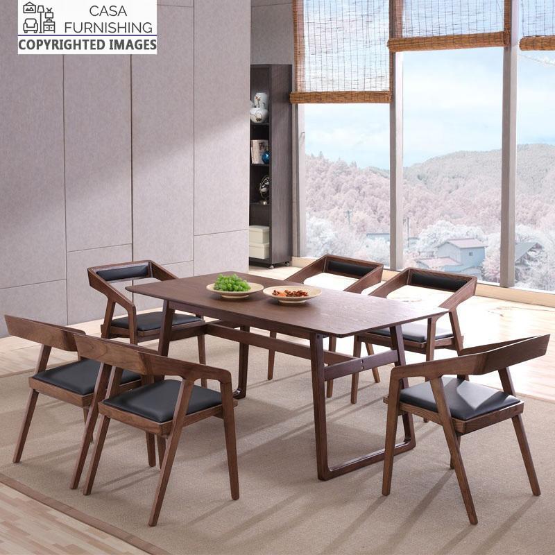Solid Wood Dining Table Set | Wooden Dining Table and Chair | Casa ...