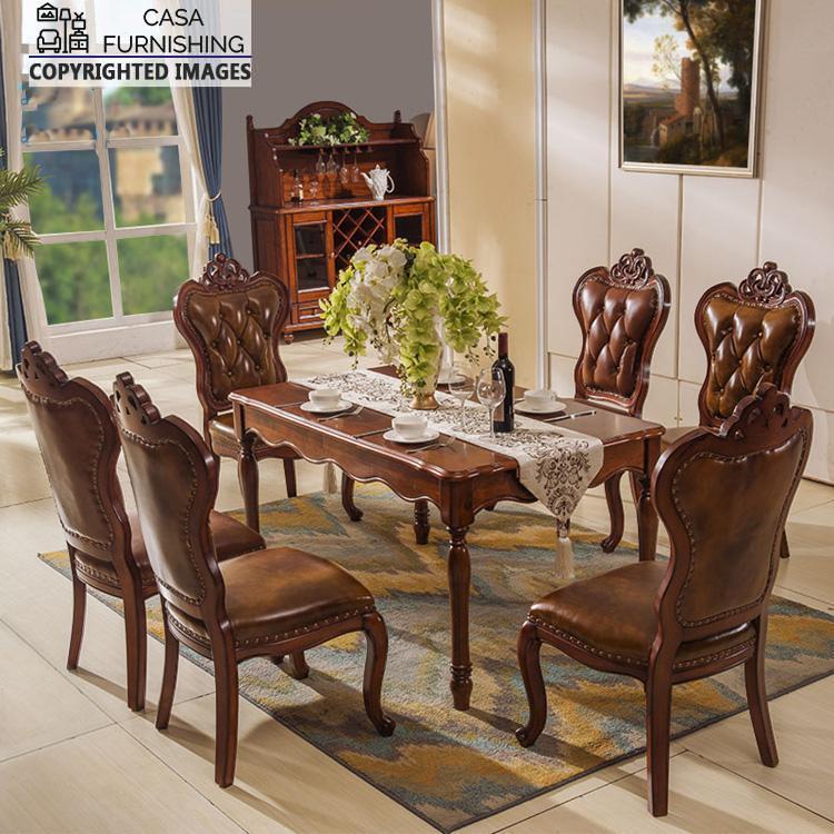 Wooden Dining Table Design | Hand Carved Dining Room Set | Sheesham ...