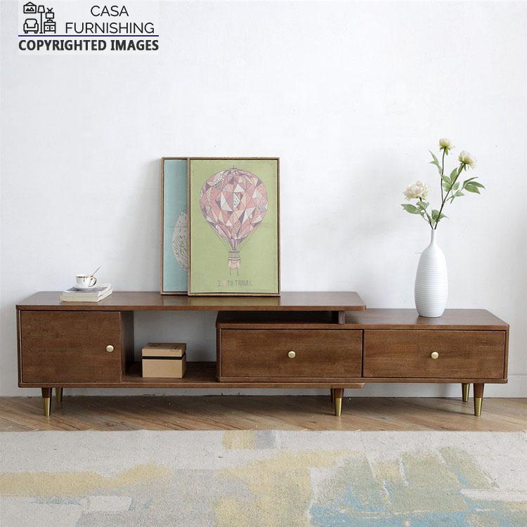 Wooden TV Unit Stand With 2 Drawers | Casa Furnishing