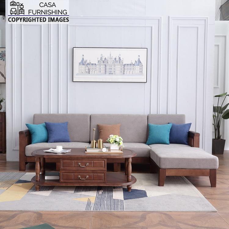 Simple Wooden Sofa Design | Wooden Sofa Set | Casa Furnishing