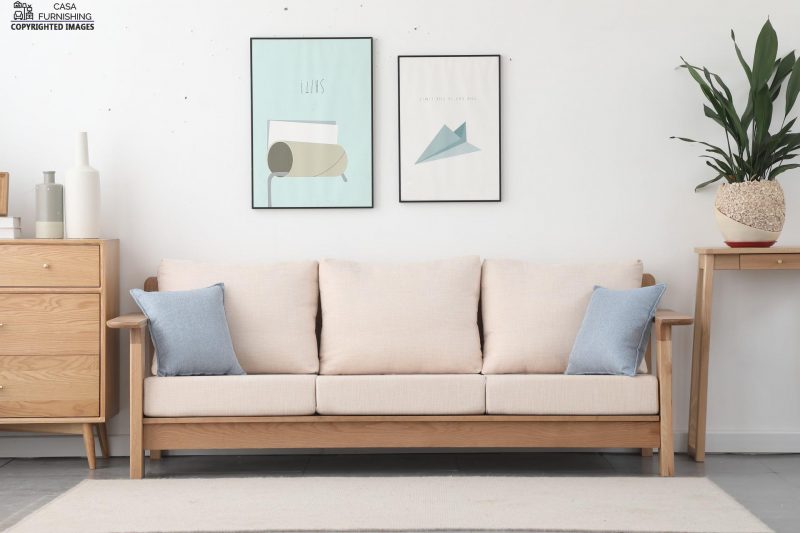 Simple Wooden Sofa Design | Wooden Sofa Set | Casa Furnishing