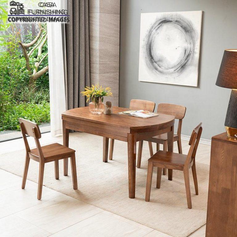 Wooden Dining Table 4 Seater | Contemporary Dining Table Set | Casa ...