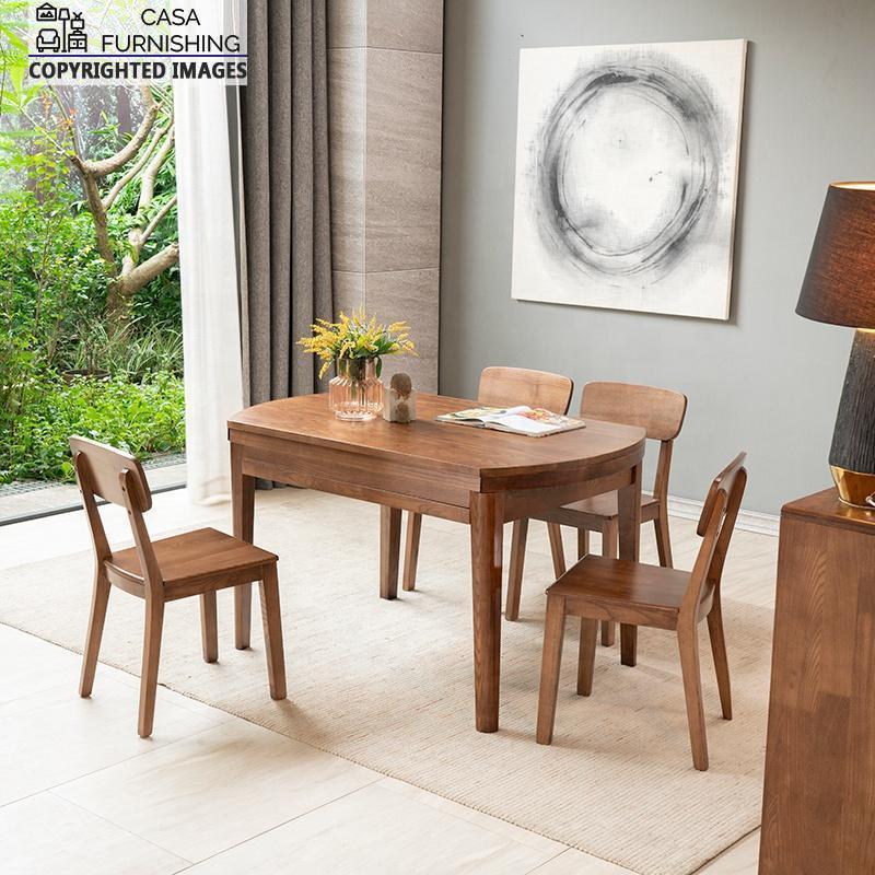 Wooden Dining Table 4 Seater | Contemporary Dining Table Set | Casa ...