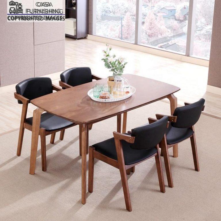 Wooden Dining Table 4 Seater | Contemporary Dining Table Set | Casa ...