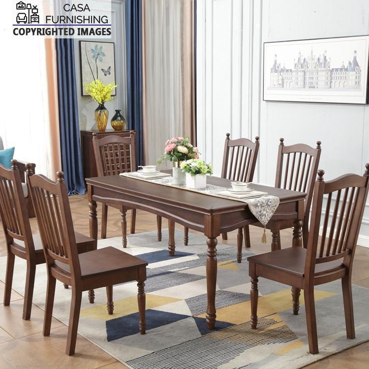 Wooden Dining Table Set in Indian Style | Casa Furnishing