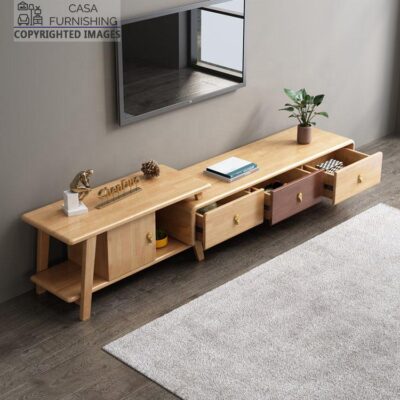 TV Unit | Designer Tv Stand with Adjustable Width | Casa Furnishing