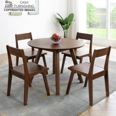 Round Dining Table 4 Seater | Dining Table and Chairs | Casa Furnishing